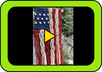American Flag Tutorial Using Macrame Cord – Hippie Crafter