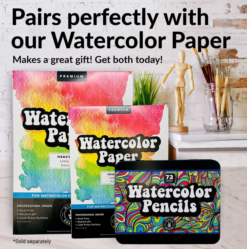 72 Watercolor Pencils Set – Hippie Crafter