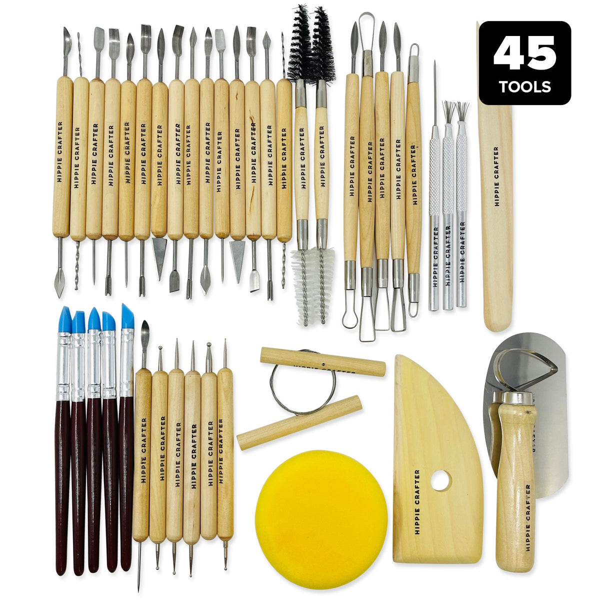 Clay Tools Set 45 Pieces – Hippie Crafter