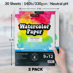 2 Pack of Watercolor Paper – Hippie Crafter